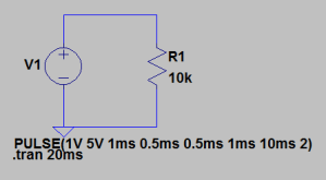 LTspice Lesson 4b: Generate Waveforms used in Electric Circuits: PULSE ...
